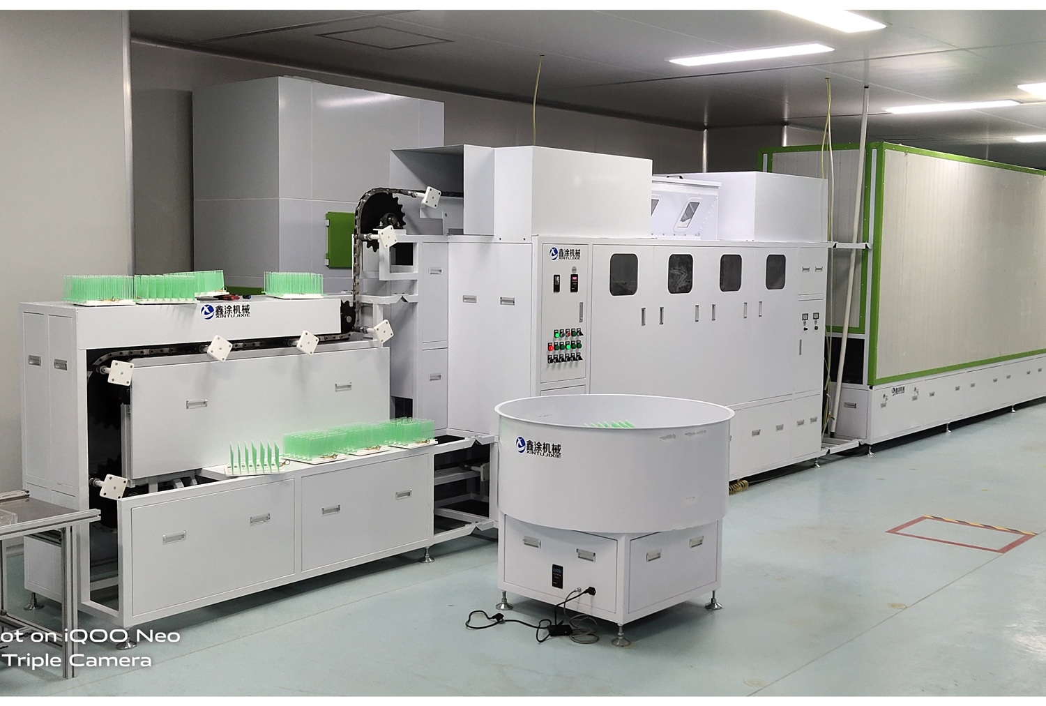 Automatic Flocking Machine with Glueing System for making medical swabs