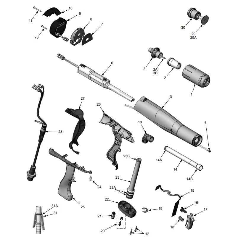 Powder Outlet Tube-1085024